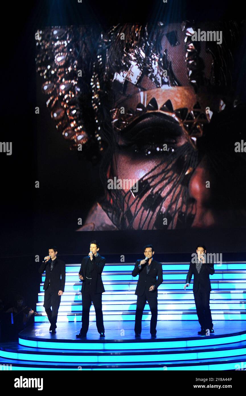 Milan Italy 23/03/2009: Carlos Marín,David Miller,Sébastien Izambard ...