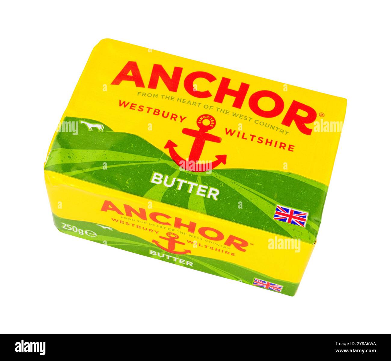 Anchor original butter block made in Wiltshire England Stock Photo - Alamy