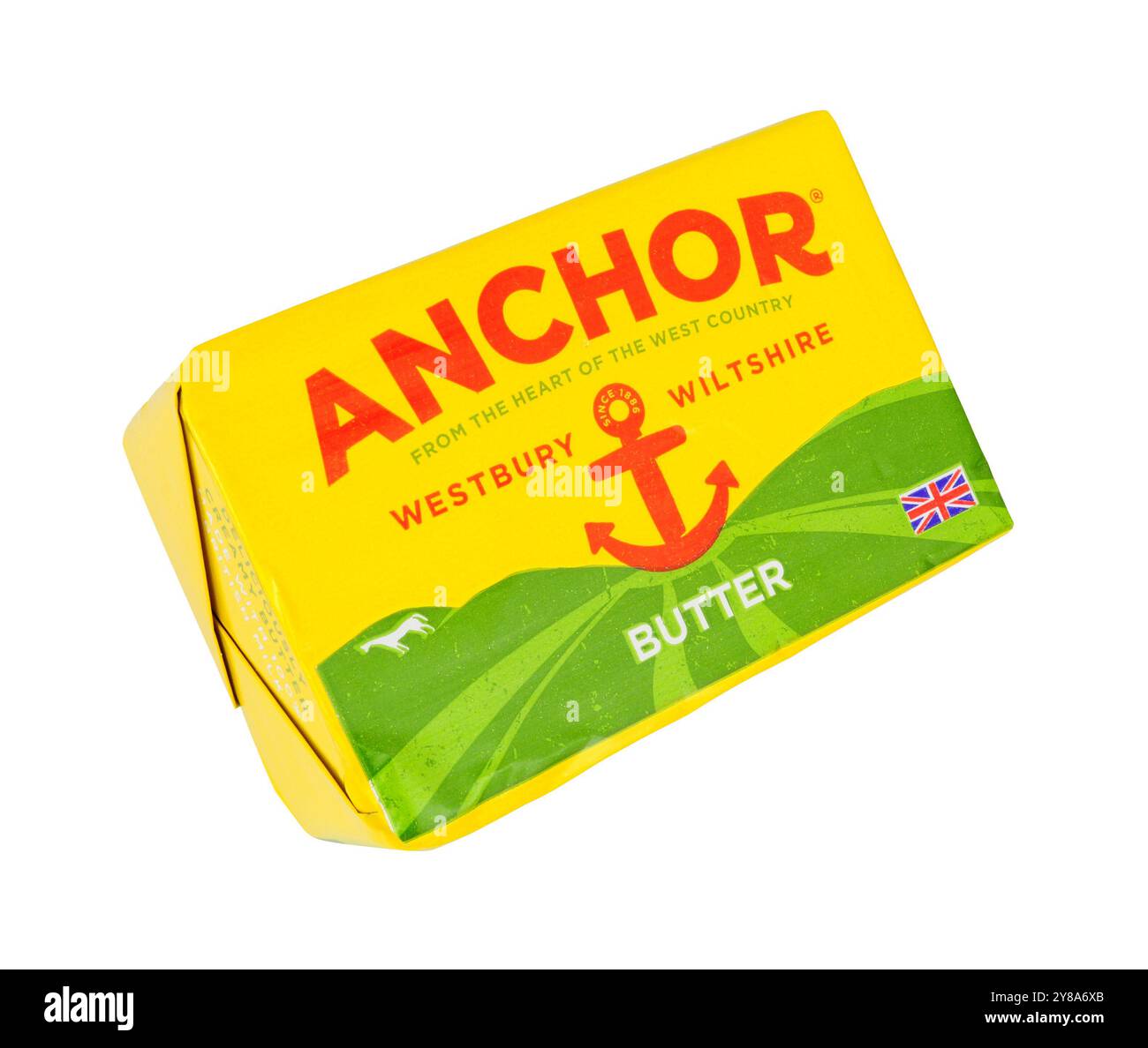 Anchor original butter block made in Wiltshire England Stock Photo - Alamy