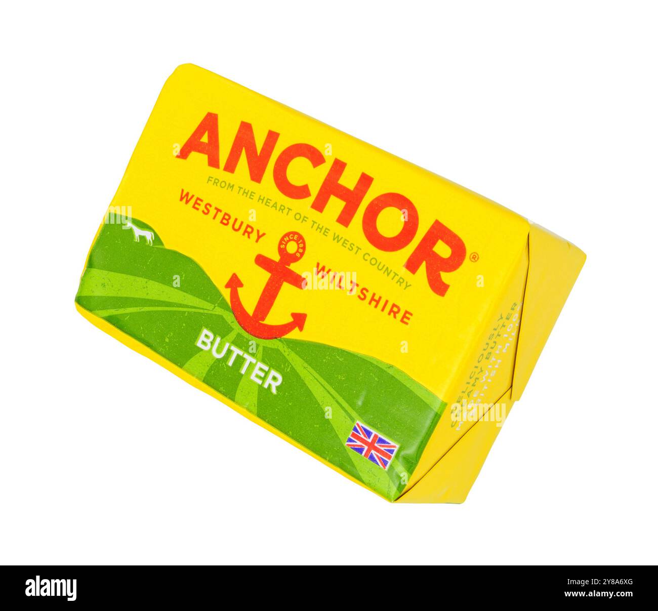 Anchor original butter block made in Wiltshire England Stock Photo - Alamy
