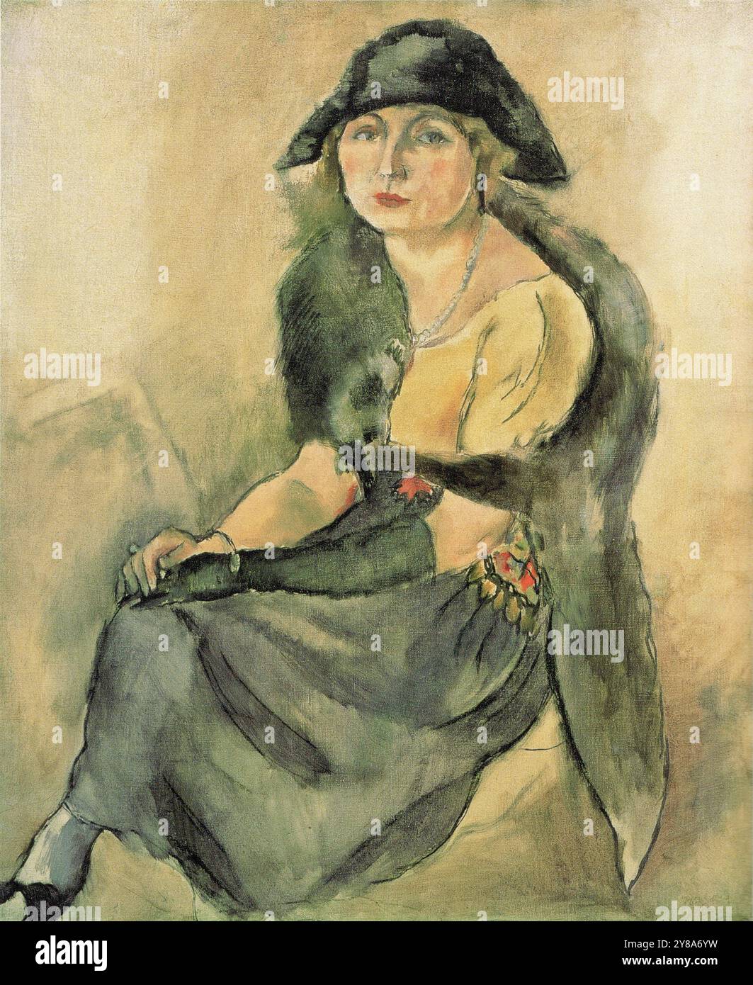 Jules Pascin - Princess Ghika - 1921 Stock Photo - Alamy