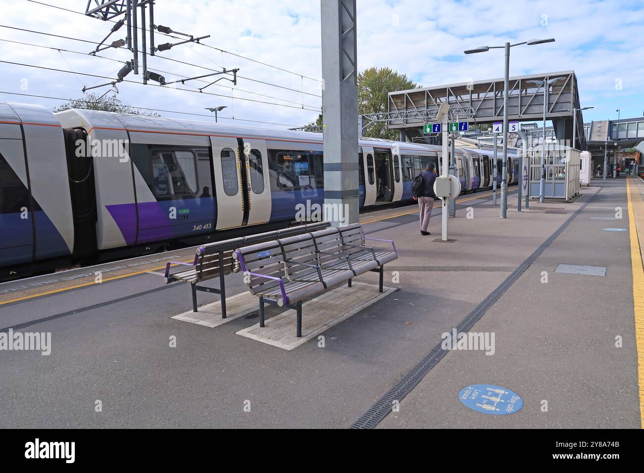 Elizabeth Line station West London Stock Photo - Alamy