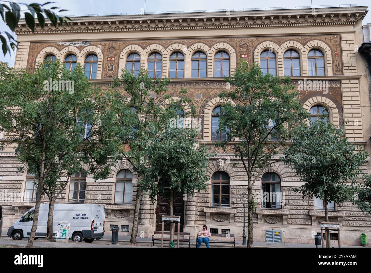 Elegant Neoclassical Building Featuring Rich Architectural Details and ...