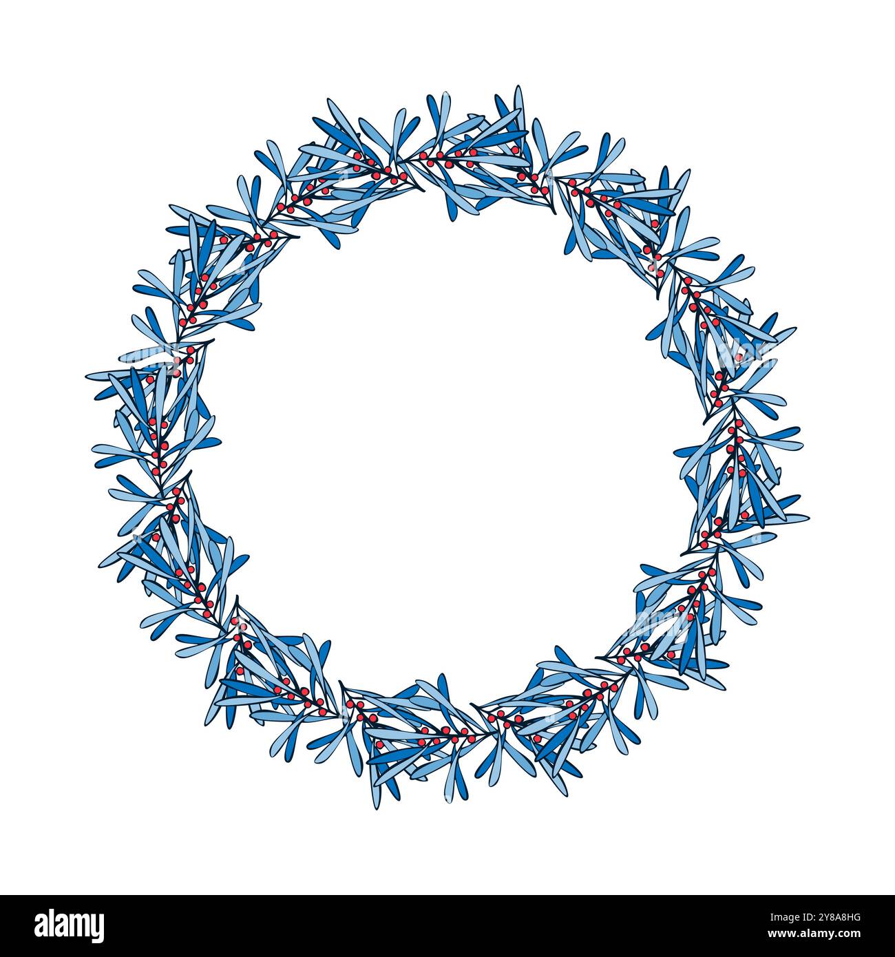 New years garland on christmas Cut Out Stock Images & Pictures - Alamy