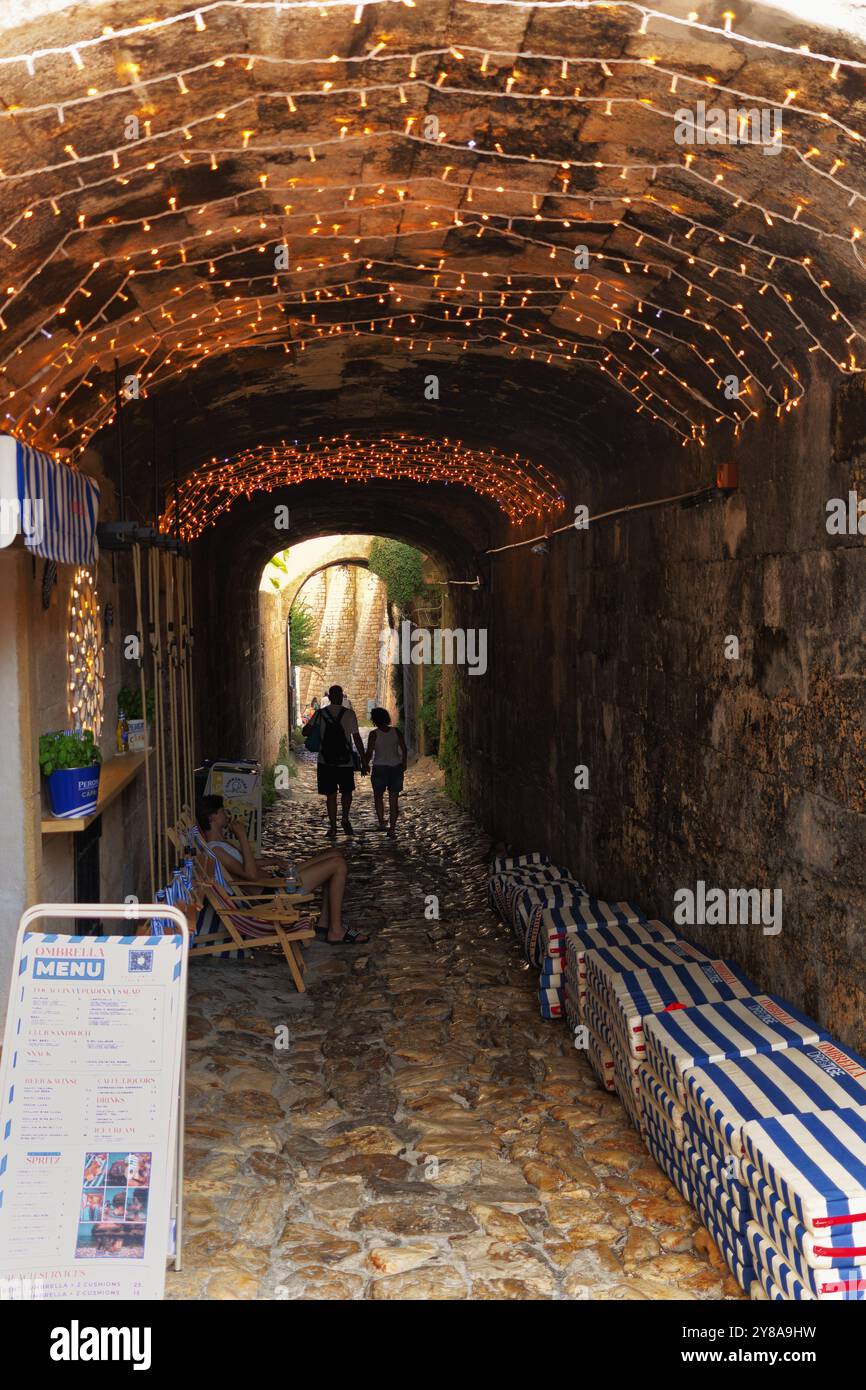 This tunnel leads to Lama Monachile, one of the most famous beach in ...