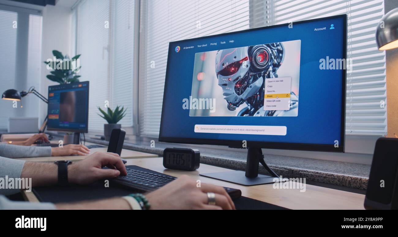 Ai image generator man hi-res stock photography and images - Alamy