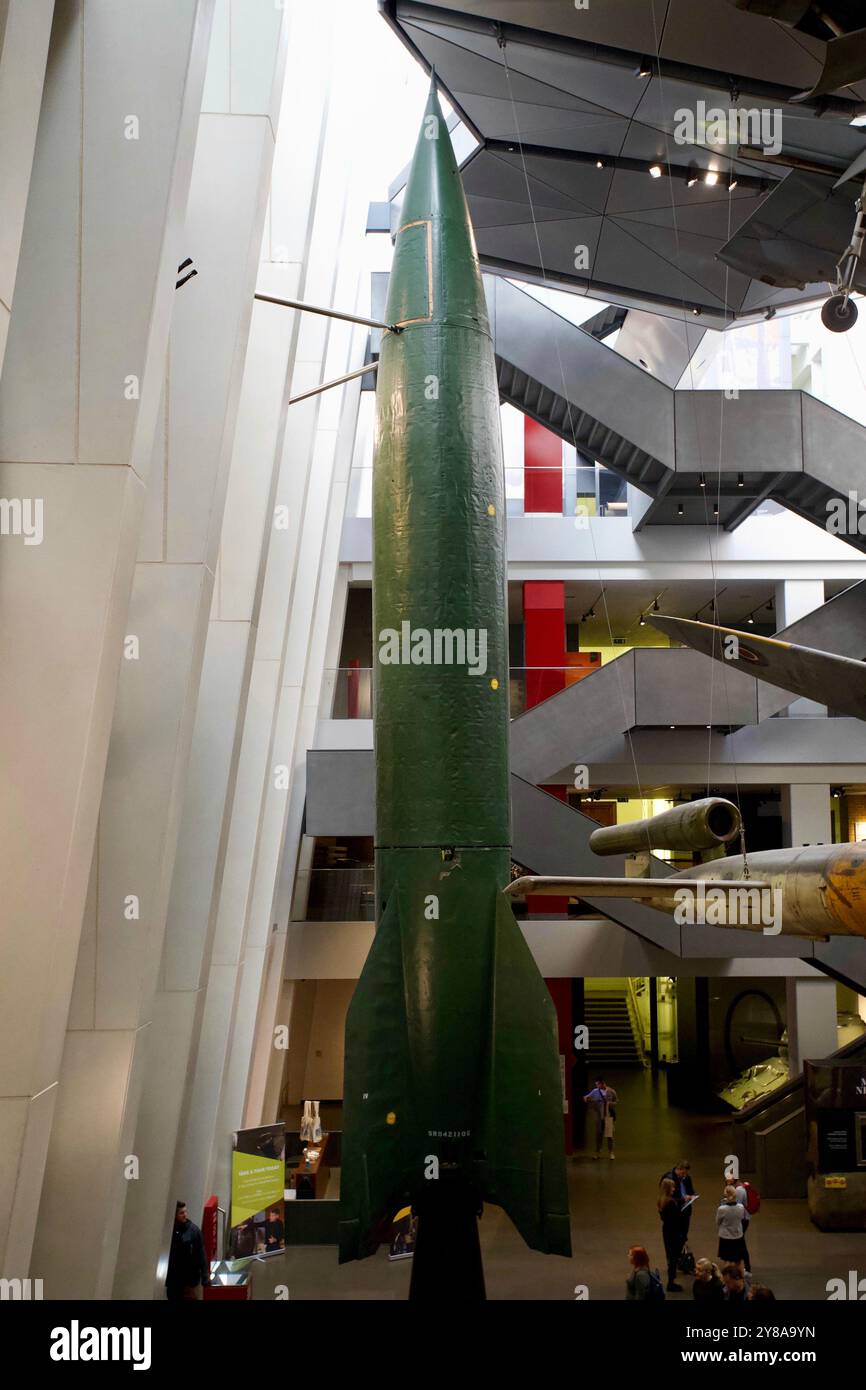 V2 (Vergeltungs-Waffe 2) rocket. Imperial War Museum, Lambeth Road ...