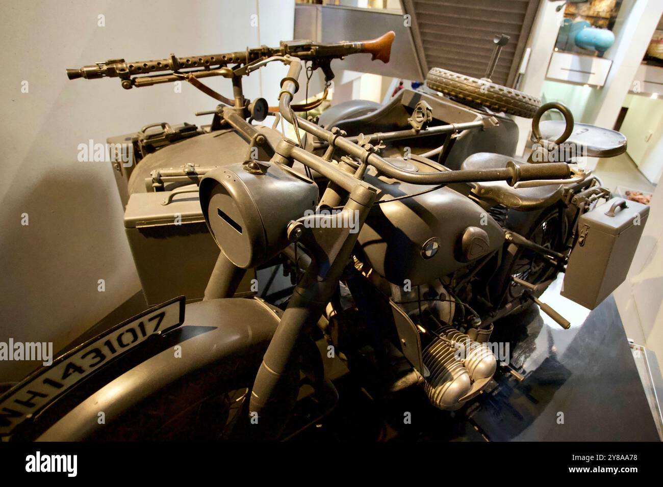 BMW R75 750cc Motorcycle and sidecar. Imperial War Museum, Lambeth Road ...
