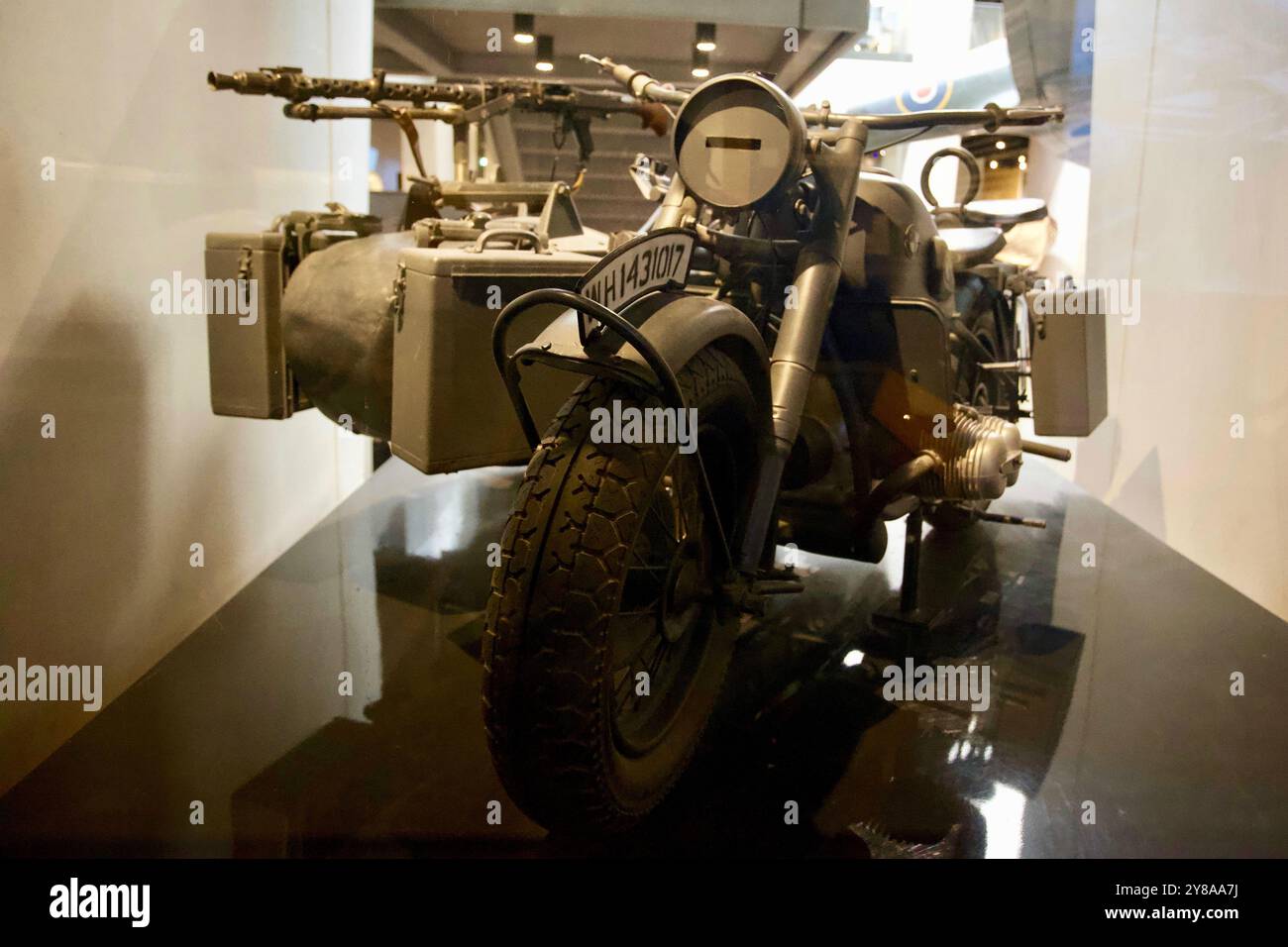 BMW R75 750cc Motorcycle and sidecar. Imperial War Museum, Lambeth Road ...