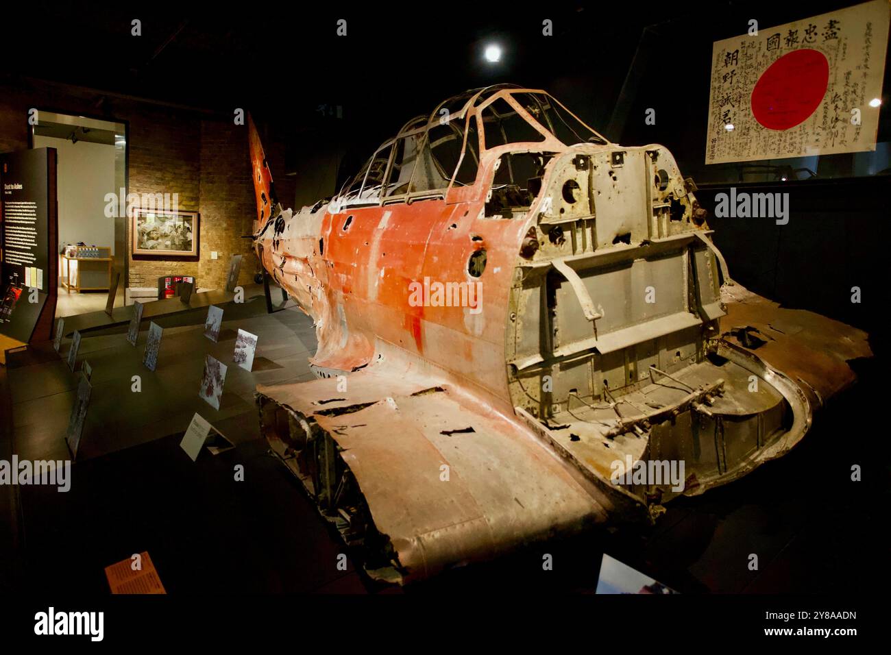 Mitsubishi Zero A6M3 fighter aircraft. Imperial War Museum, Lambeth ...