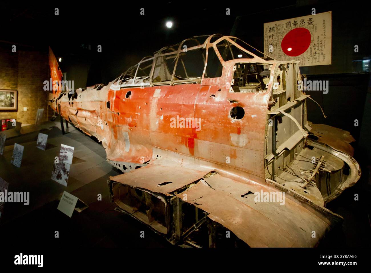 Mitsubishi Zero A6M3 fighter aircraft. Imperial War Museum, Lambeth ...