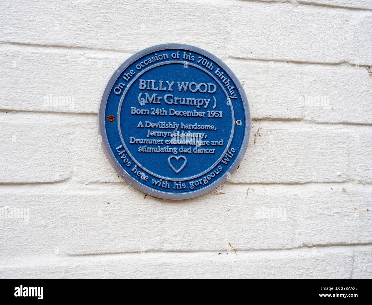 Comedy blue plaque dedicated to Billy Wood known as Mr Grumpy on the ...
