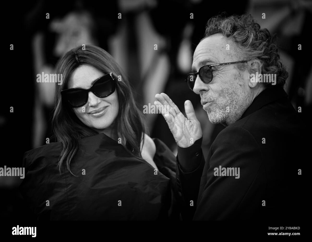 Tim Burton, Monica Bellucci Stock Photo - Alamy