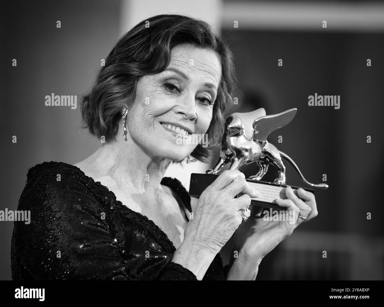 Actress sigourney weaver with Black and White Stock Photos & Images - Alamy