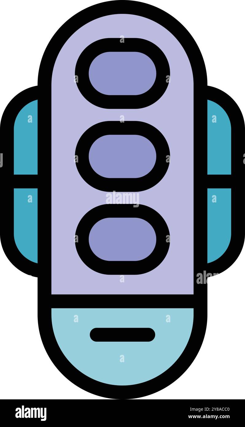 Modern smart home control panel icon representing the management system ...