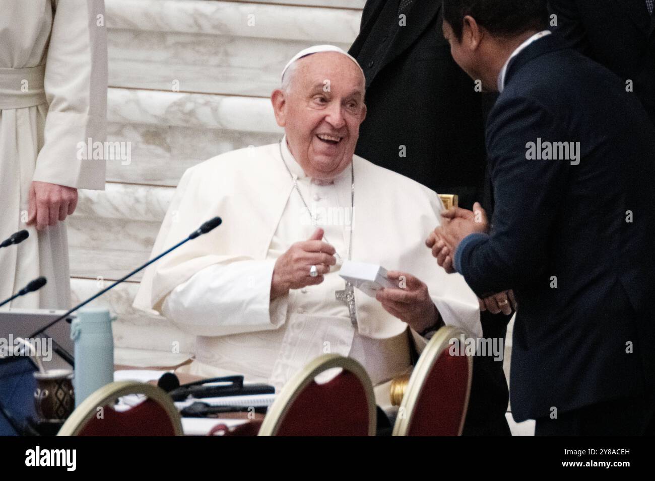 Vatican, Pope Francis participates at the opening prayer of the Synod ...