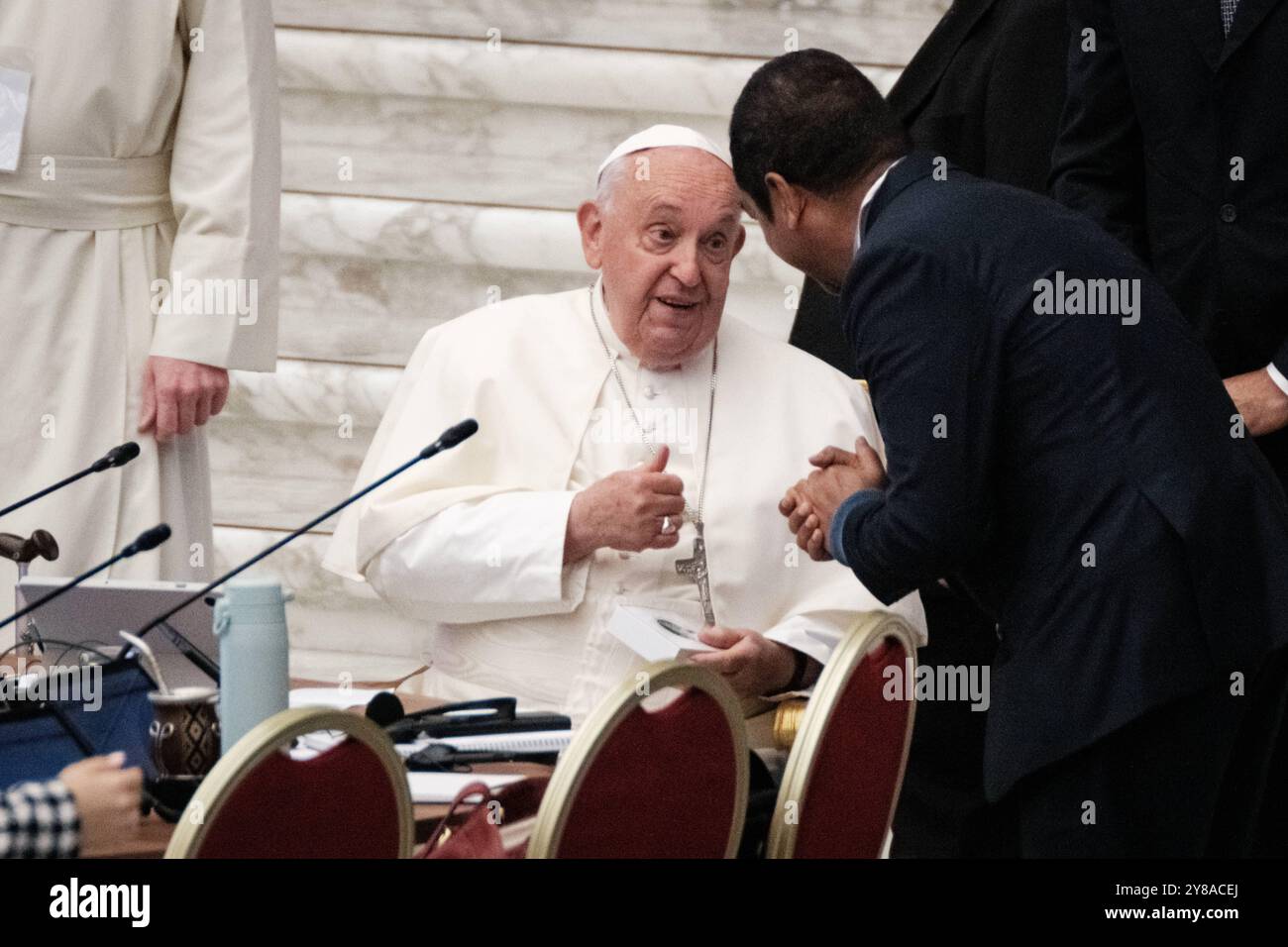 Vatican, Pope Francis participates at the opening prayer of the Synod ...