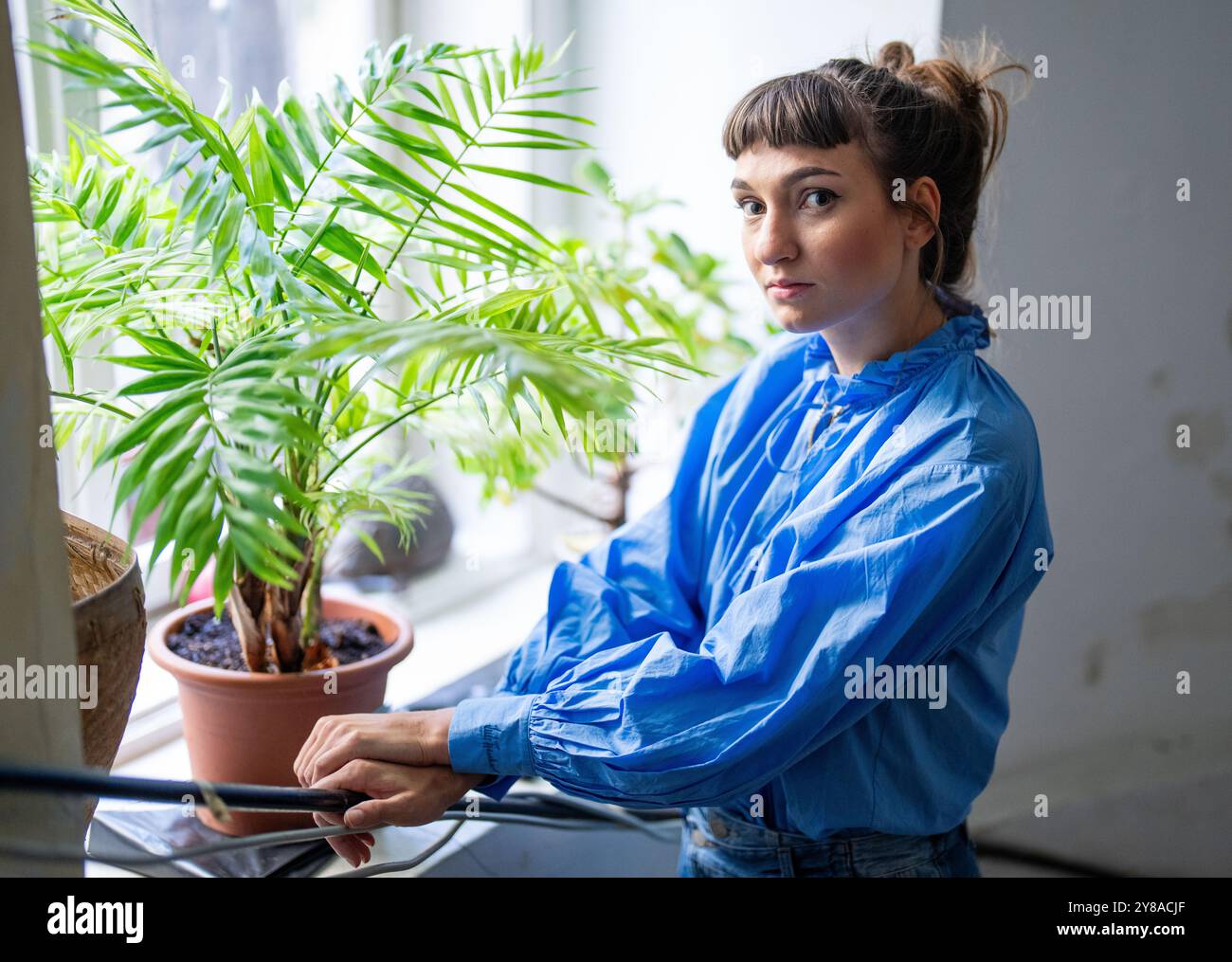 The singer Anna Buchegger on Wednesday, September 18, 2024, during an ...