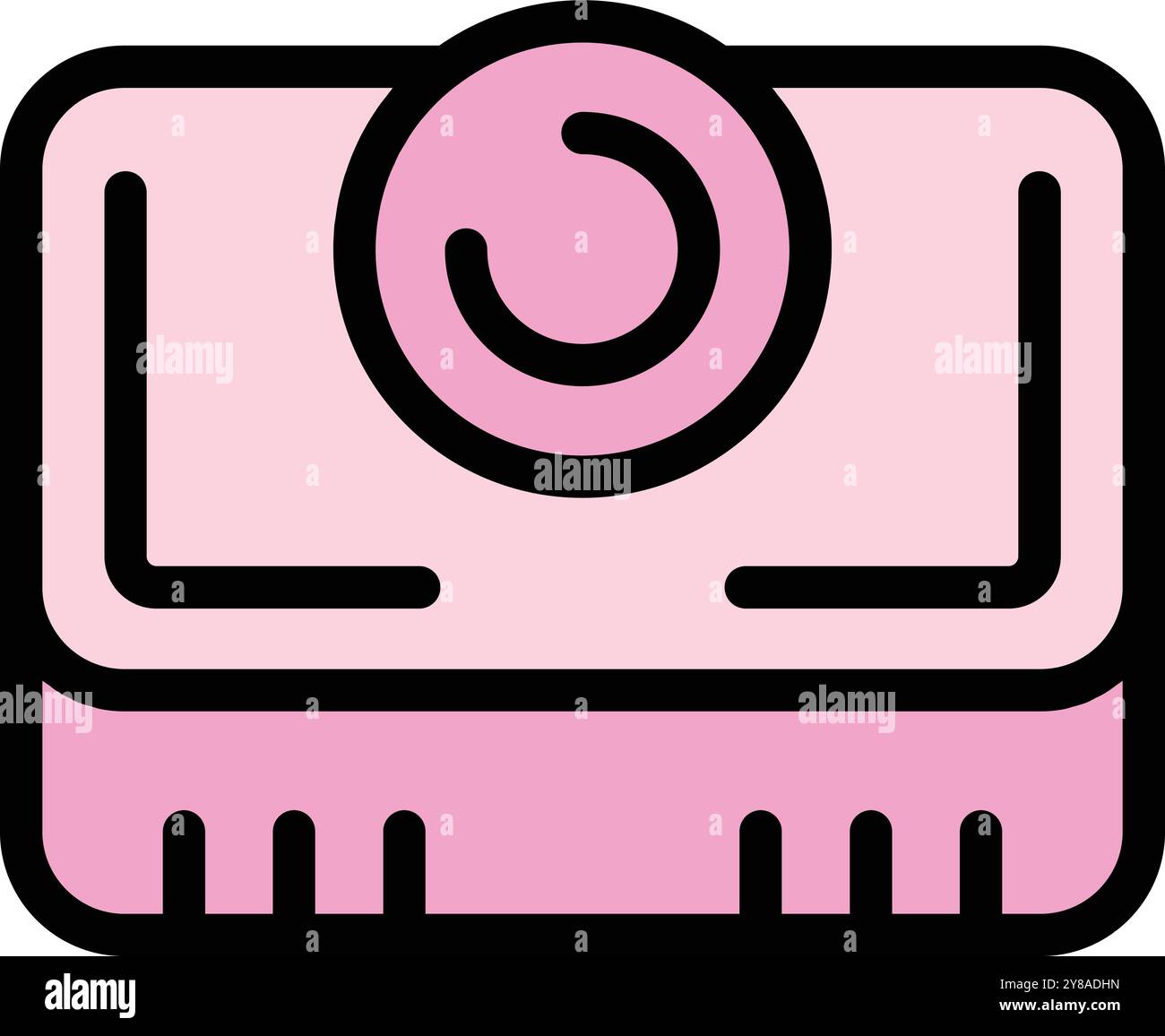 Pink action camera is a compact and durable device for capturing high ...