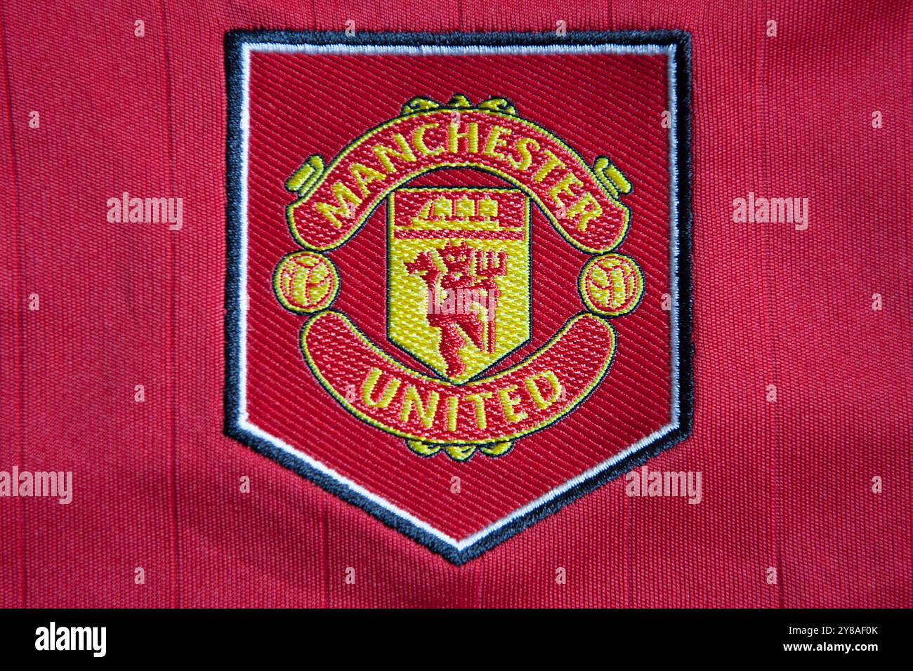 Manchester United, Man Utd Crest Emblem Badge Stock Photo - Alamy