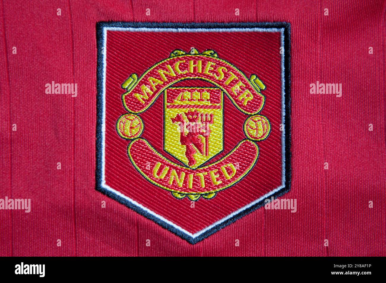 Manchester United, Man Utd Crest Emblem Badge Stock Photo - Alamy