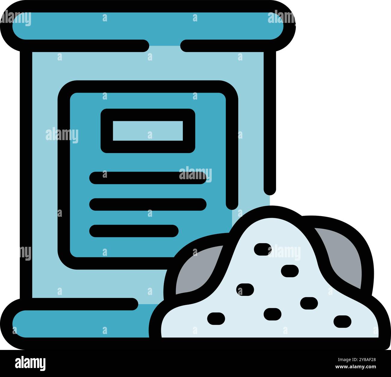 Laundry detergent box with powder heap for washing clothes, isolated on ...