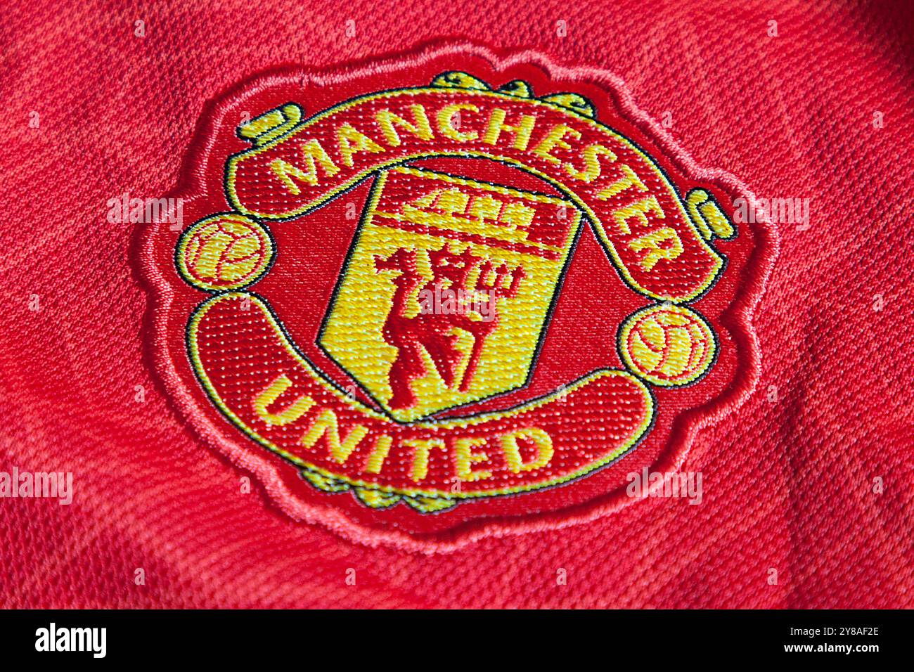 Manchester United, Man Utd Crest Emblem Badge Stock Photo - Alamy