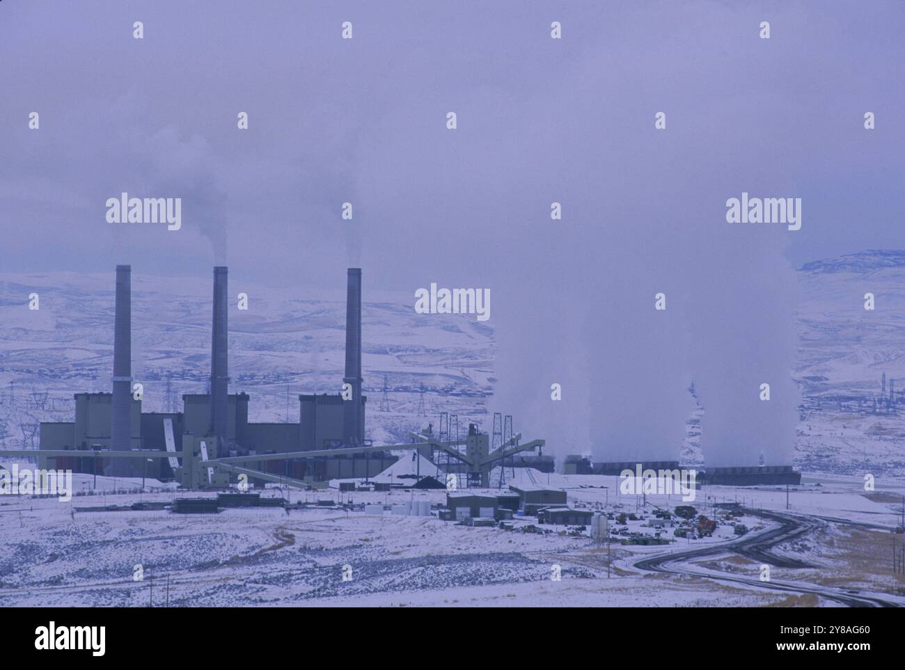 Coal burning power-plant Stock Photo - Alamy