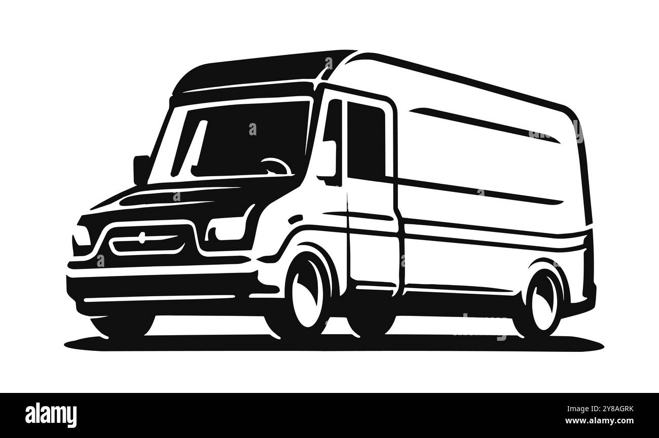 Fast express delivery service emblem or symbol. Logo truck for moving ...