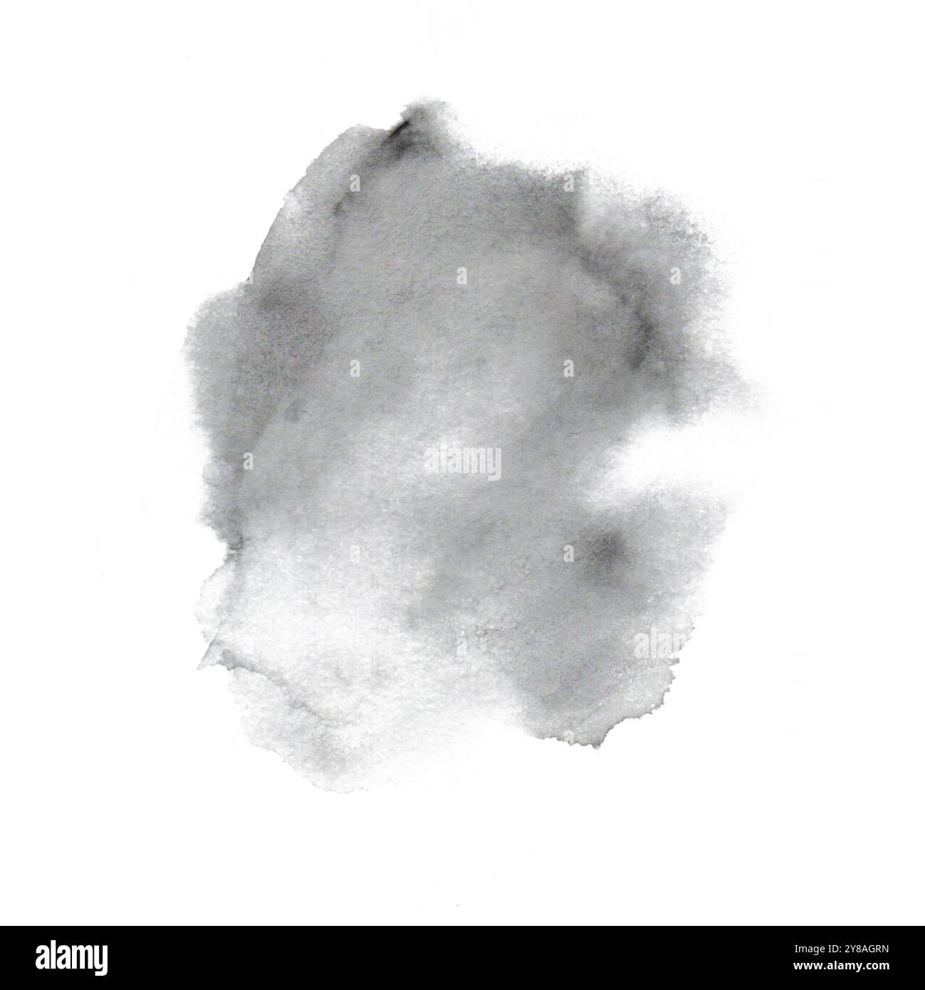 Water splashe, droplets, sea wave in black, grey colors. Watercolor ...