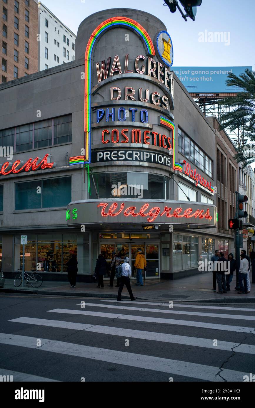 Walgreens on corner of Carondelet and Canal streets New Orleans Stock ...