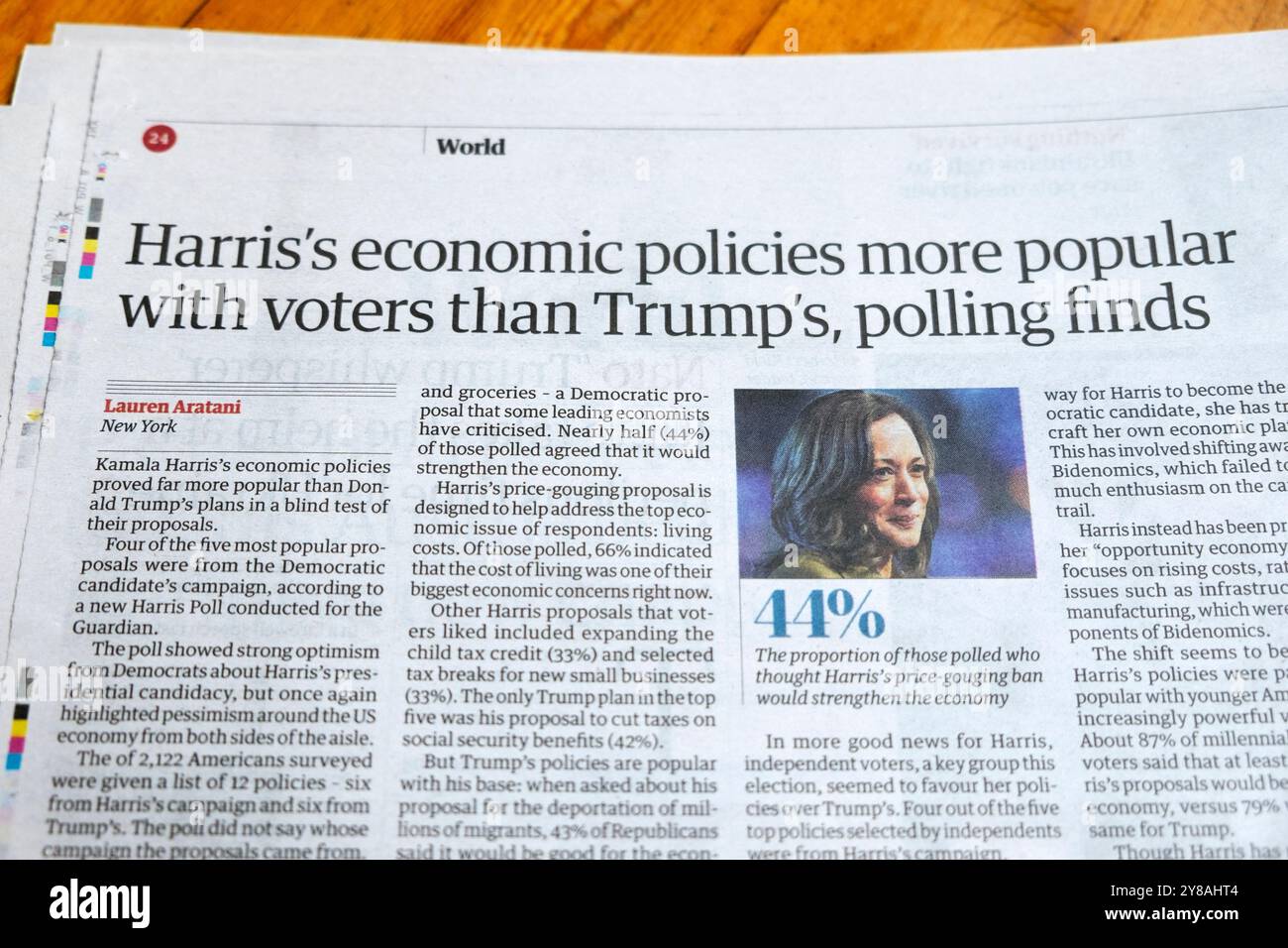 Kamala 'Harris 's economic policies more popular with voters than Trump ...
