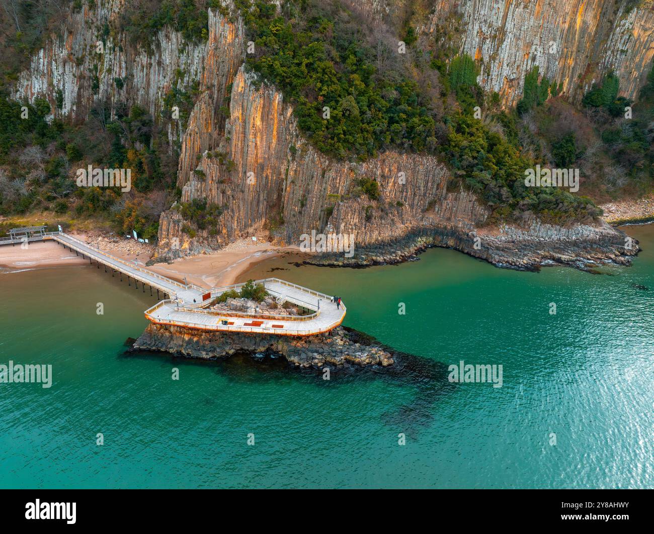 Lava columns formed 80 million years ago as a result of the cooling and ...