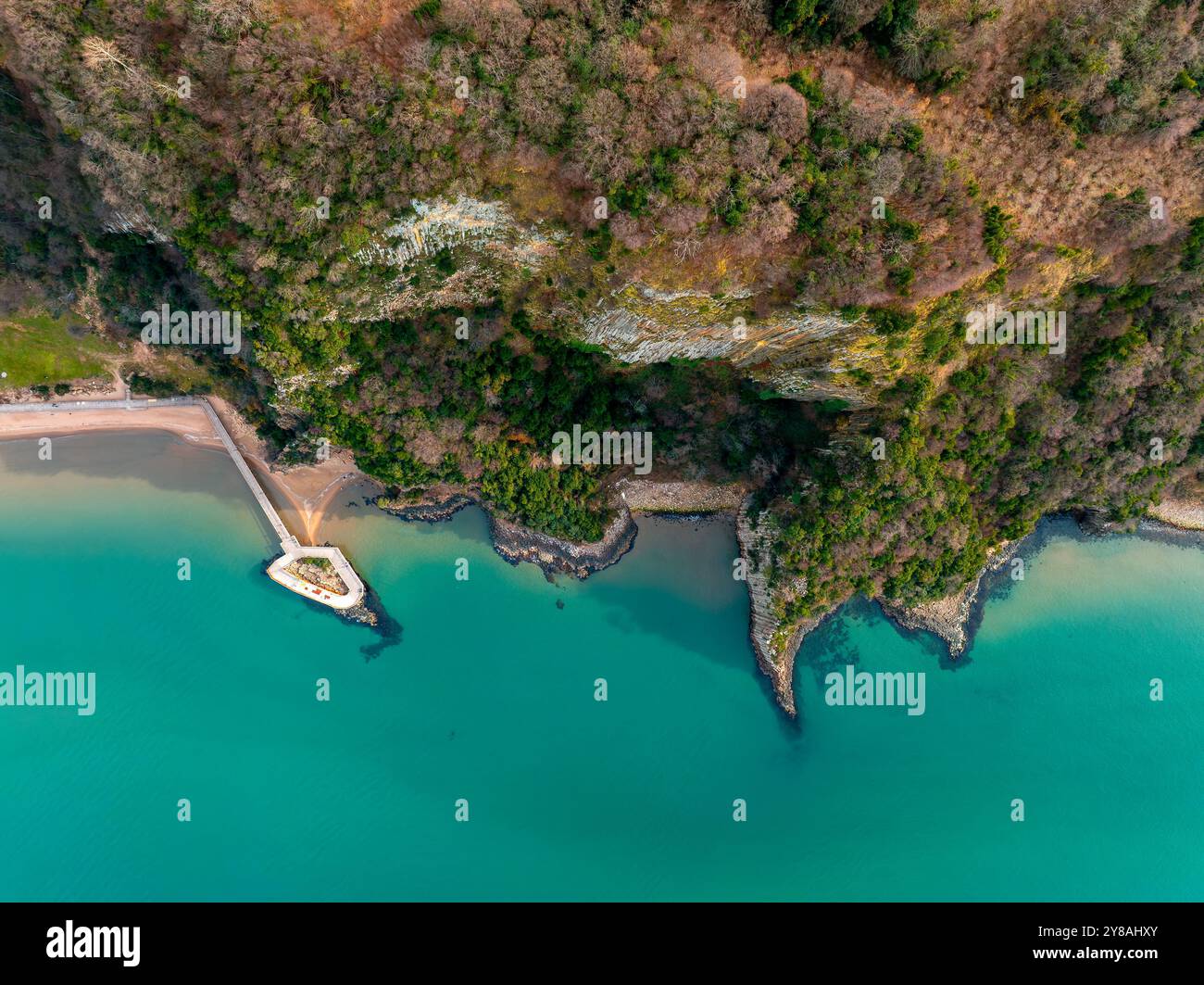 Lava columns formed 80 million years ago as a result of the cooling and ...