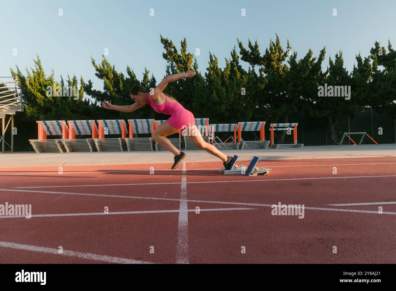 Track field female athlete hi-res stock photography and images - Alamy