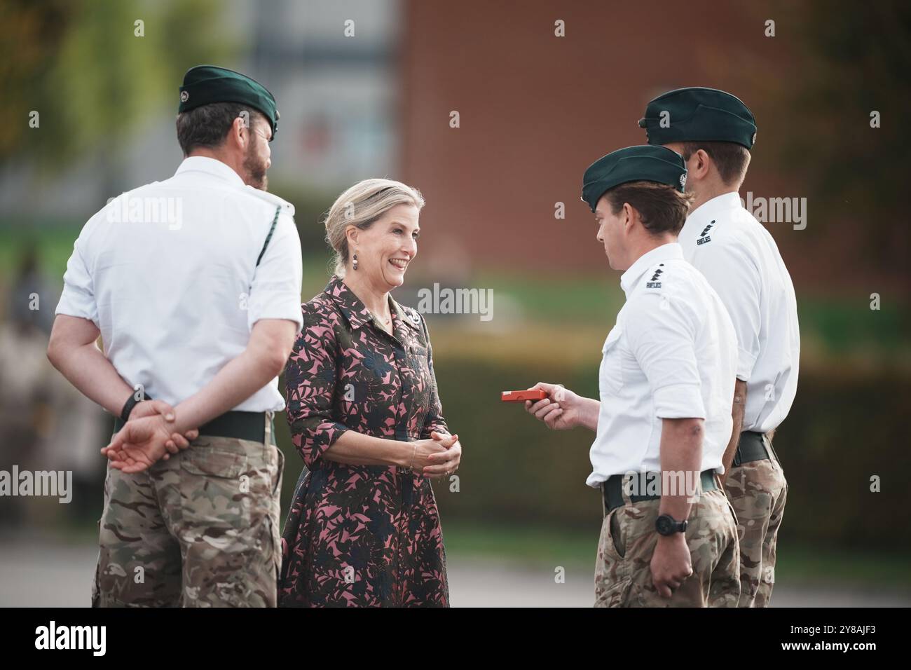 The Duchess of Edinburgh, in her role as Royal Colonel, 5th Battalion ...