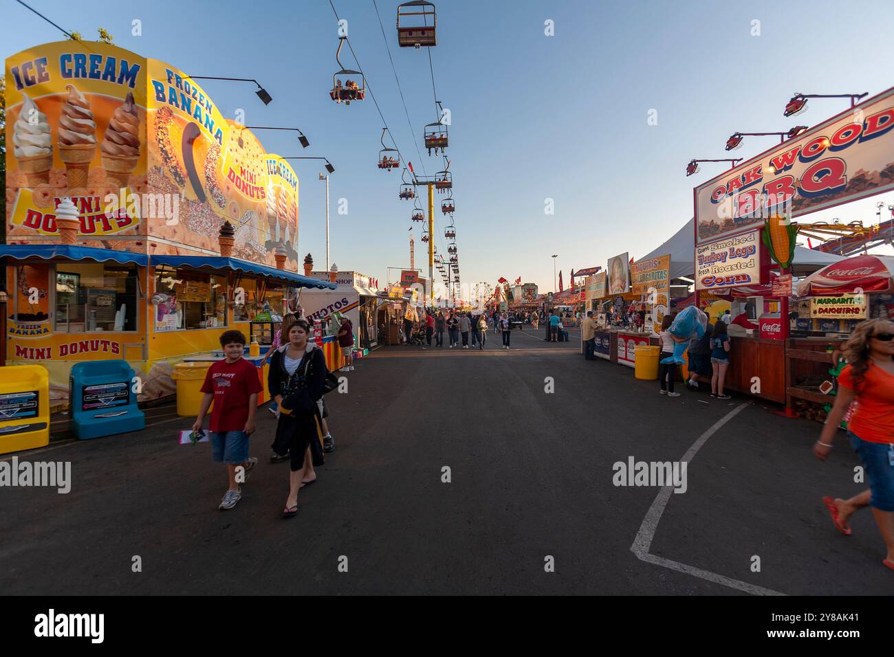 Arizona state fairgrounds concession stands Stock Photo - Alamy