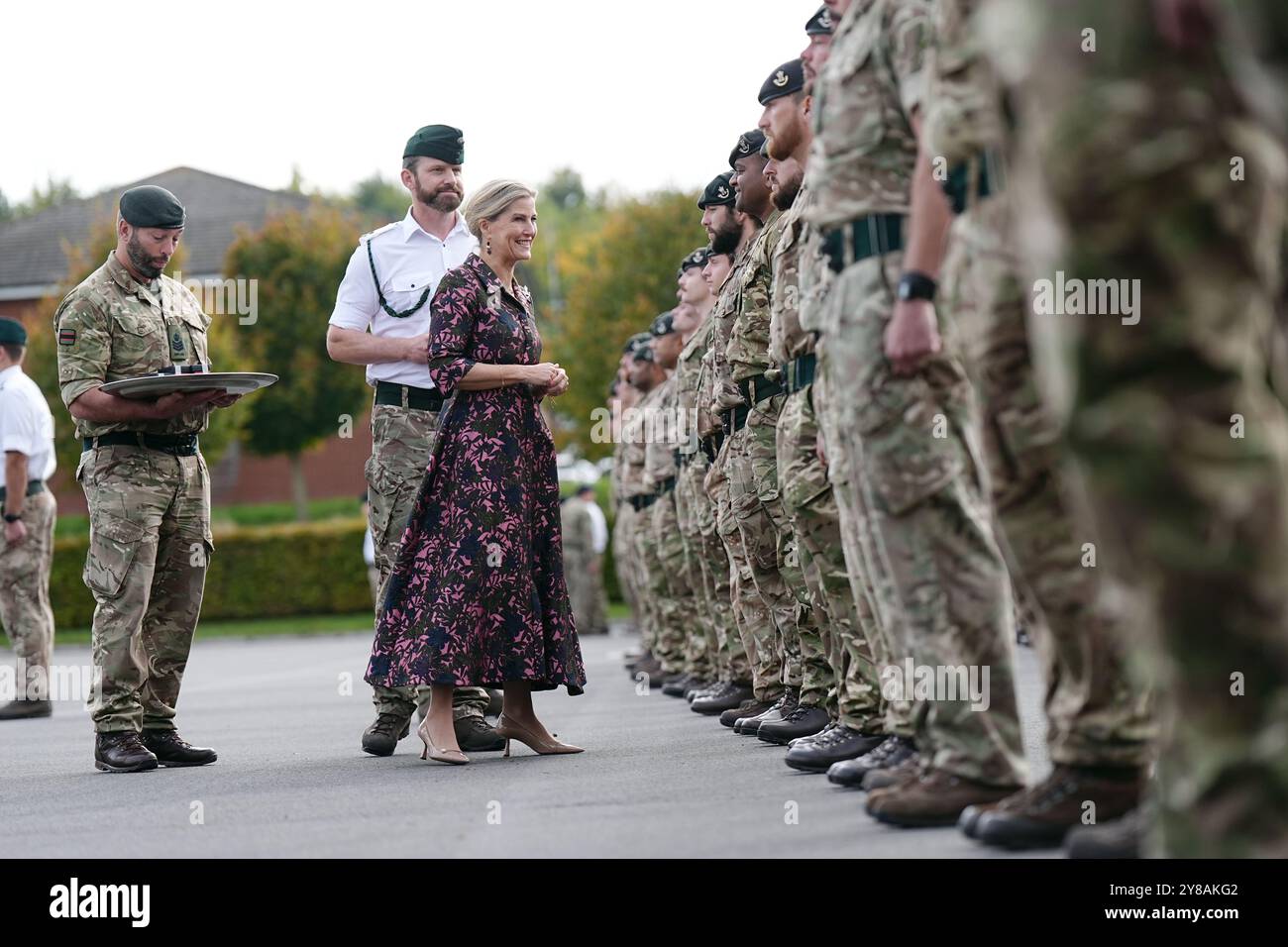 The Duchess of Edinburgh, in her role as Royal Colonel, 5th Battalion ...