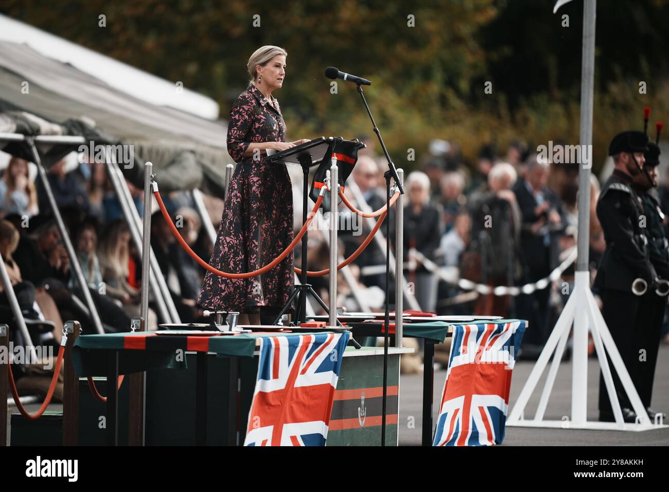The Duchess of Edinburgh, in her role as Royal Colonel, 5th Battalion ...