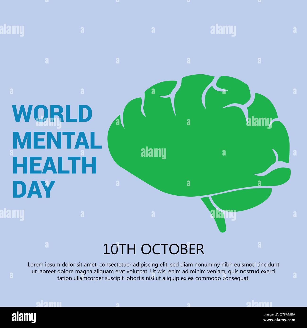World Mental Health Day 10th October Stock Vector Image & Art - Alamy