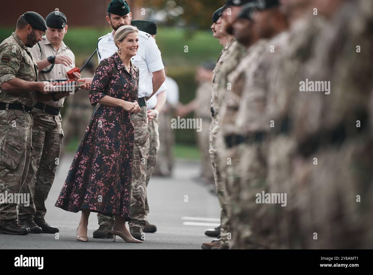 The Duchess of Edinburgh, in her role as Royal Colonel, 5th Battalion ...