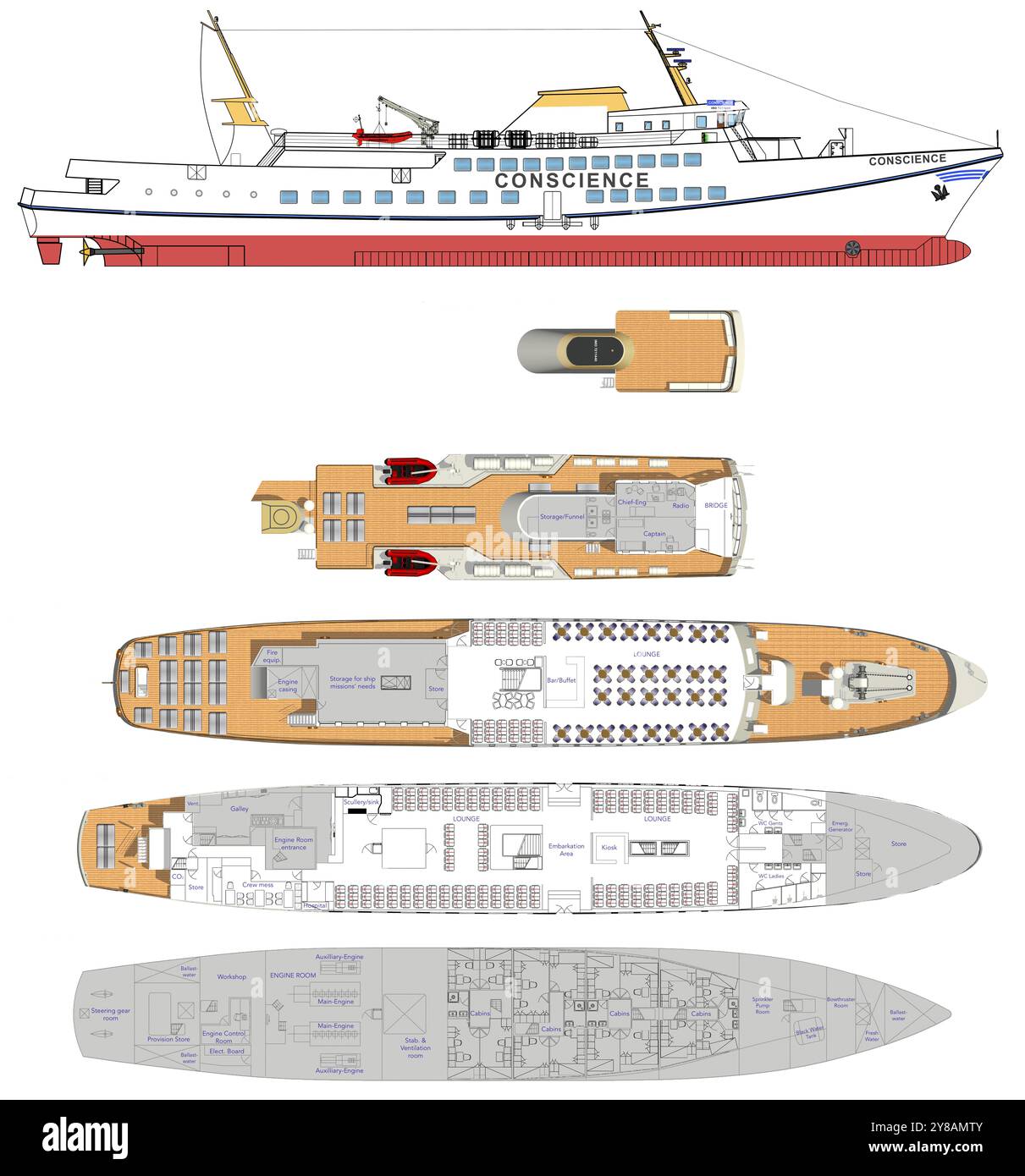 Frigate Ship Floor Plans