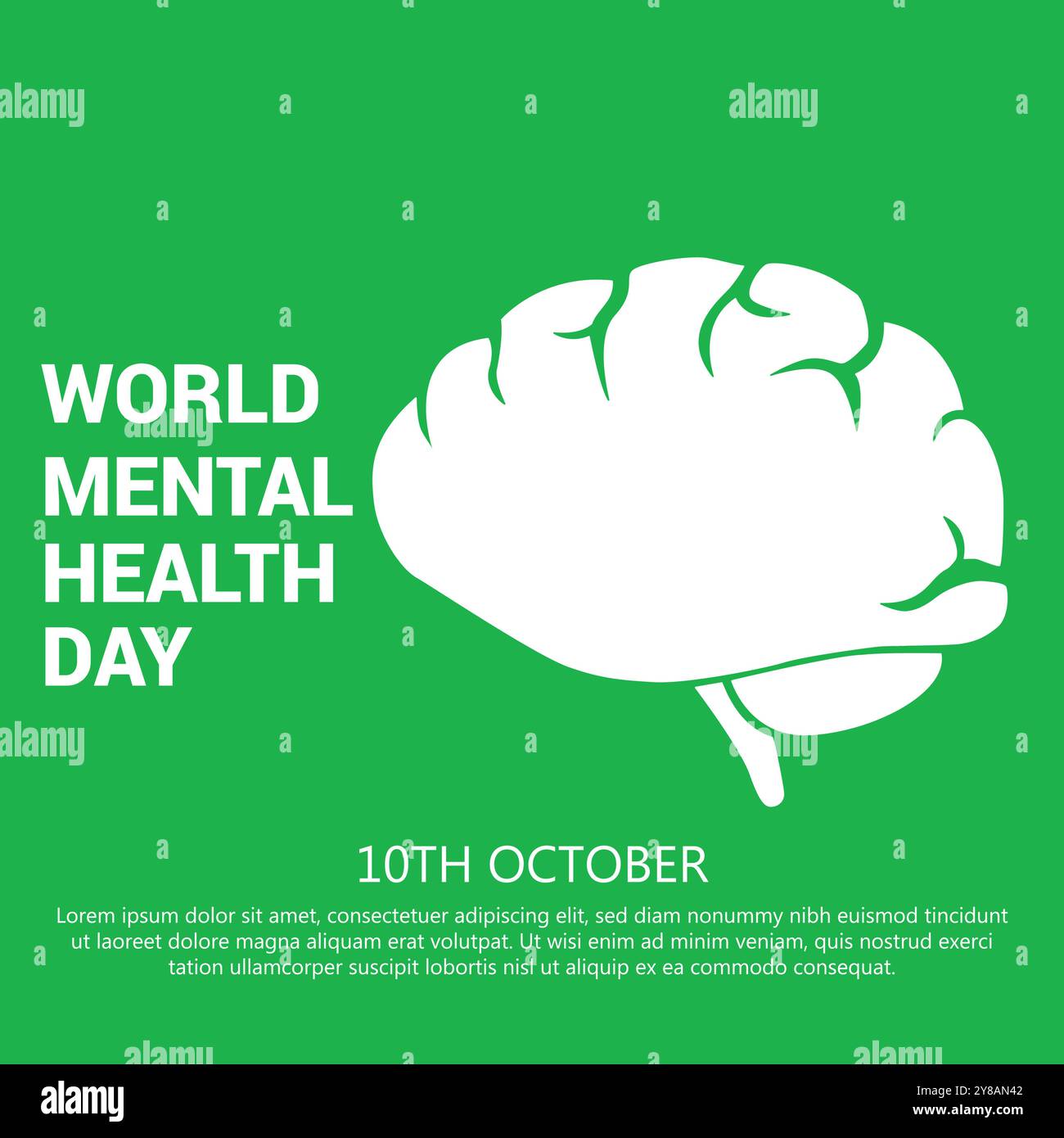 World Mental Health Day 10th October Stock Vector Image & Art - Alamy