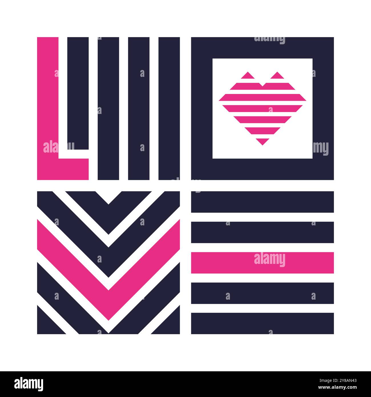 Shape typography. Modern design. Geometric shapes background. Line and ...