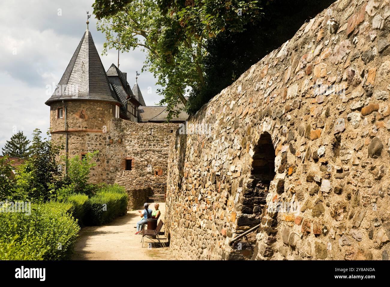 Friedberg Castle, southern fortifications, one of the largest castle ...