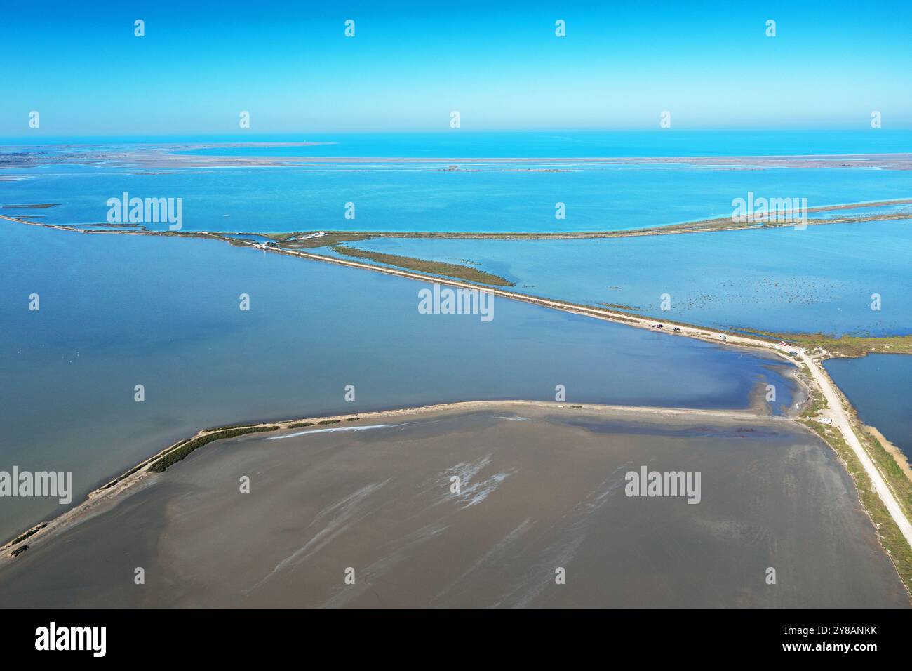 Etang du Fangassier and Etang du Galabert saltwater lagoons, France ...