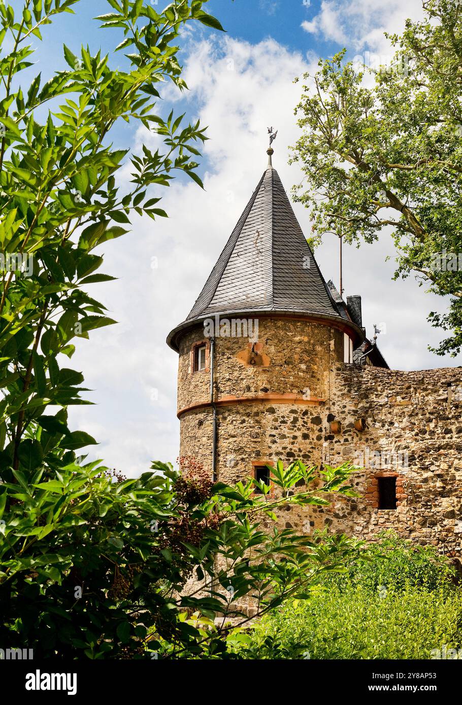 Friedberg Castle, southern fortifications, one of the largest castle ...