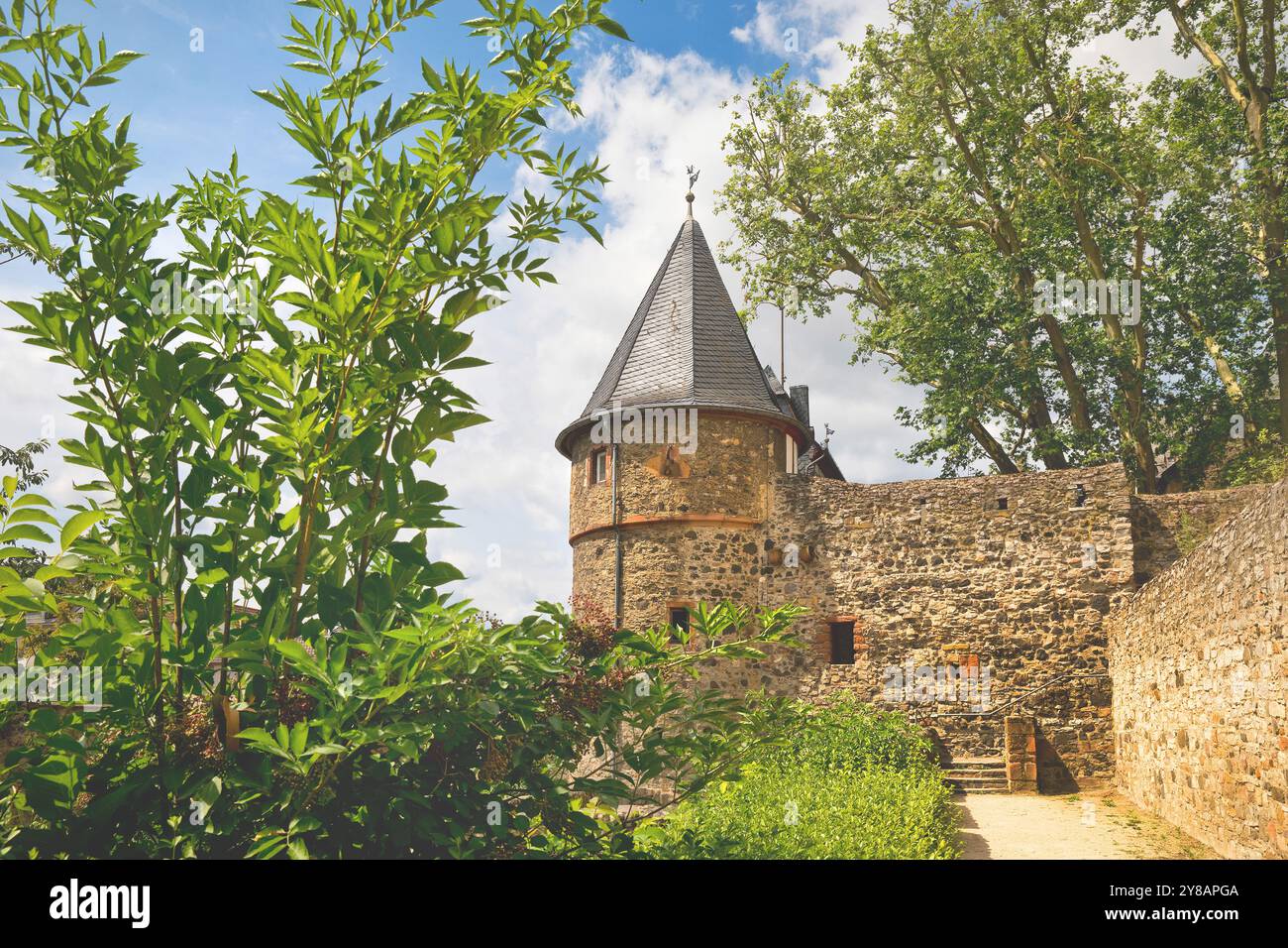 Friedberg Castle, southern fortifications, one of the largest castle ...