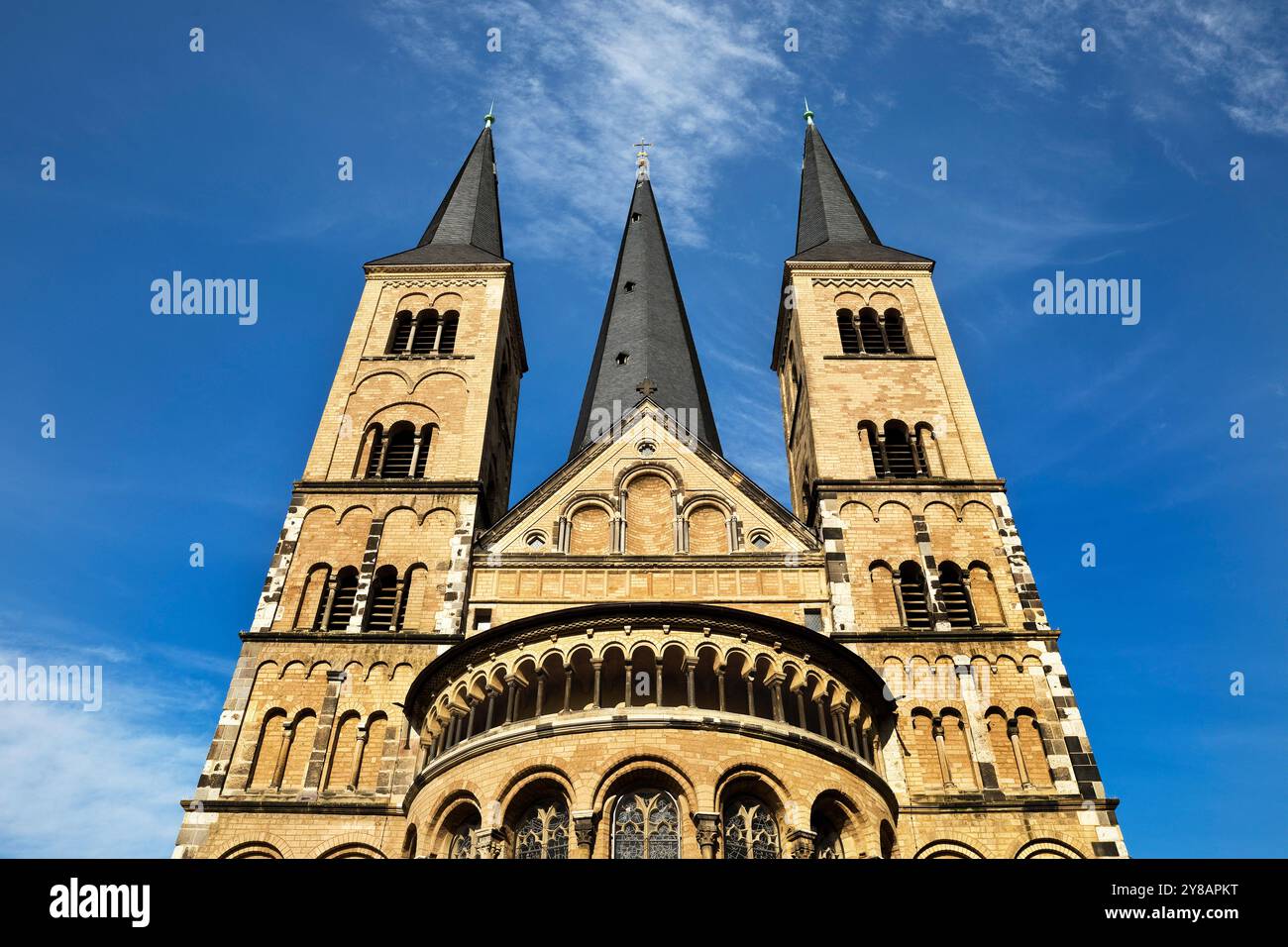 Bonn Minster, Catholic main church and a landmark of Bonn, Germany, North Rhine-Westphalia, Bonn ...