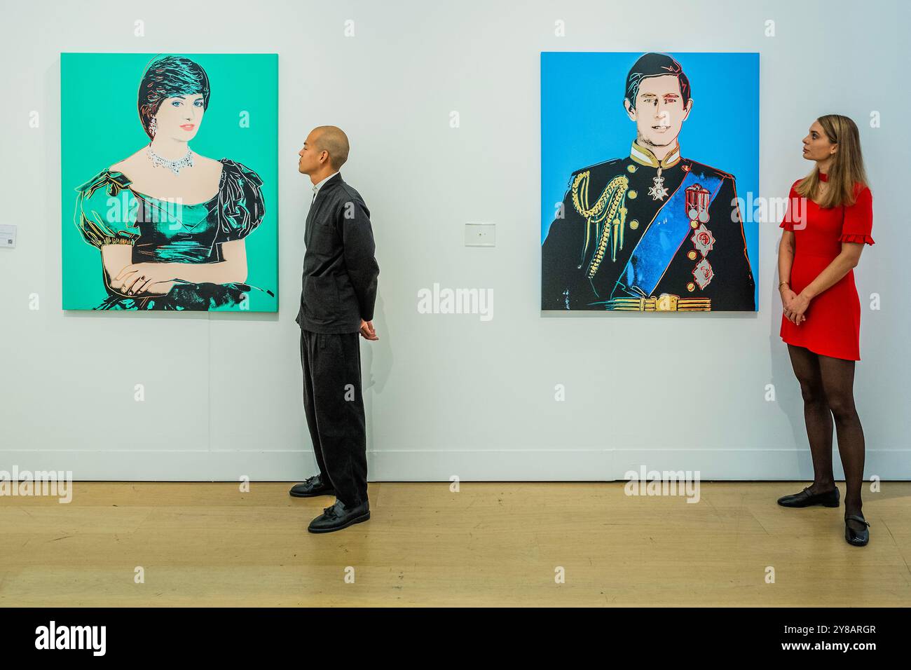 London, UK. 4th Oct, 2024. Andy Warhol, Portrait of Princess Diana ...